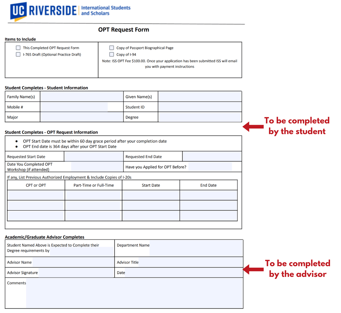 OPT Application Guide